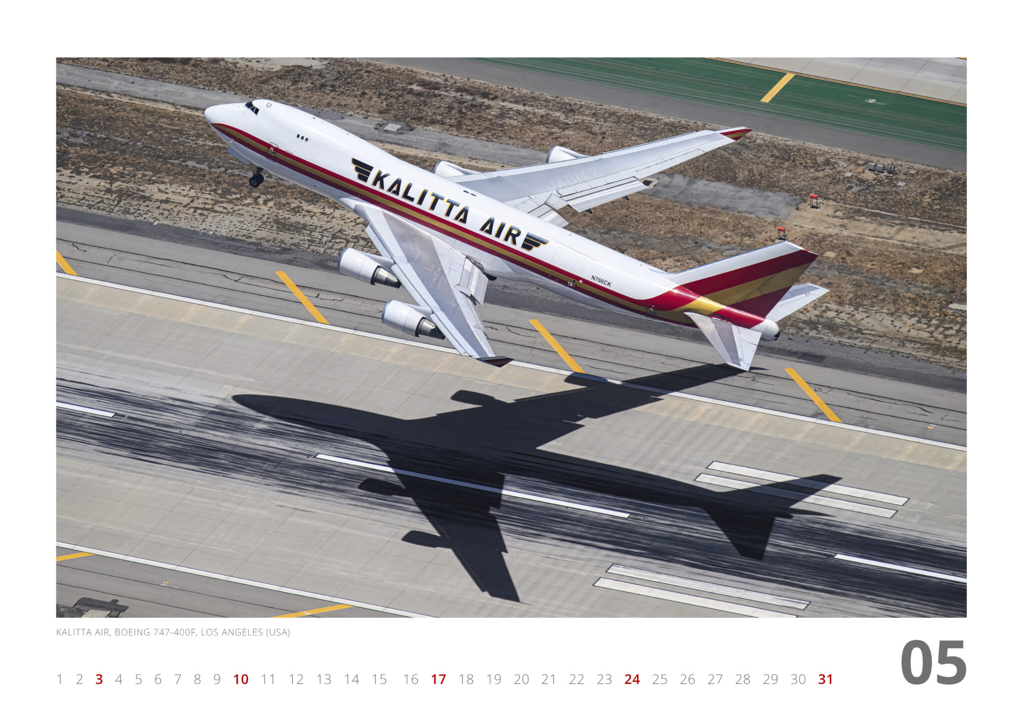AIRLINER CALENDAR 2026 - airplane wall calendar (A2 format)